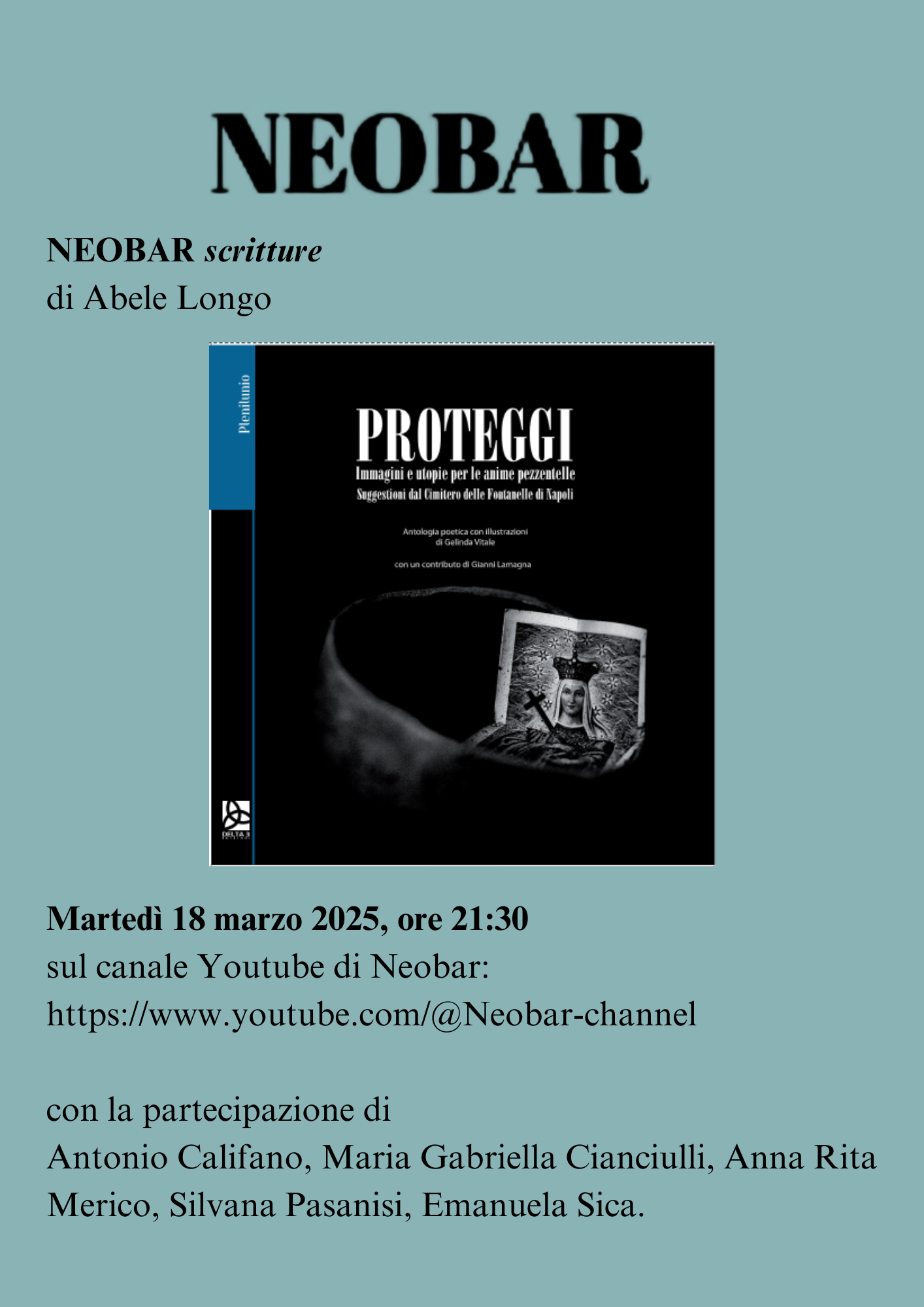 NEOBAR scritture _ PROTEGGI_ 18 marzo 2025 – NEOBAR